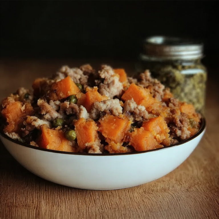 Homemade Turkey & Sweet Potato Dog Kibble
